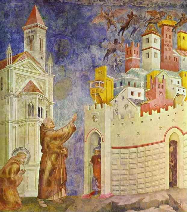 Giotto. The Expulsion of the Demons from Arezzo.